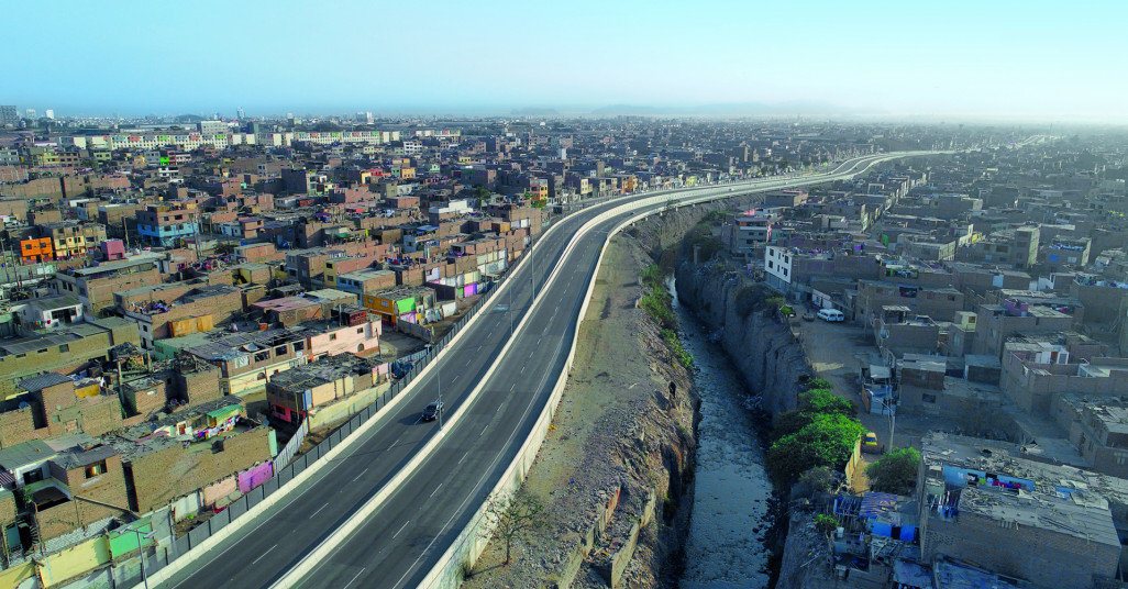 Operation and construction of the Lima expressway, Peru.
